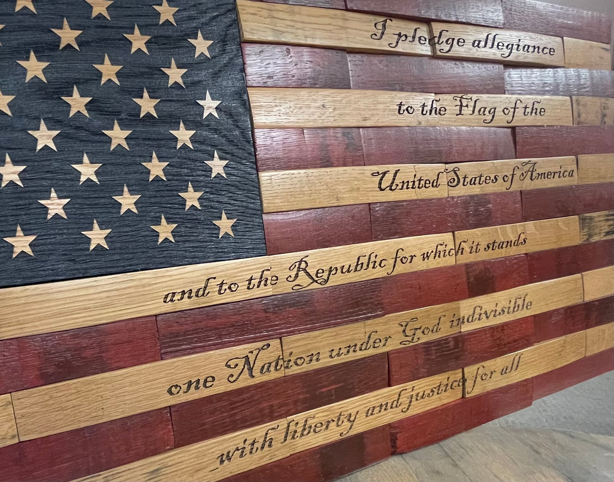 The Captain | 18" x 36" | Cruise Customs - Bourbon Barrel Flags ...